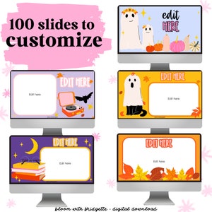 Halloween Google Slides and Powerpoint Templates With Timers, Classroom ...