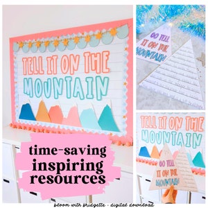 Winter Christian Bulletin Board Kit and Student Activity, Christmas ...