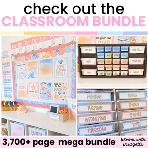 Beach Classroom Posters, Calm Classroom Posters, Classroom Decor ...