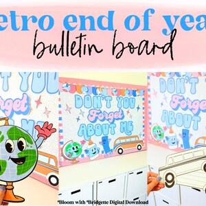 Retro Seasonal Bulletin Board Bundle, Seasonal Themed Student ...