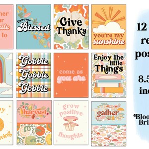 Retro Thanksgiving Posters, Thanksgiving Bulletin Board Display ...