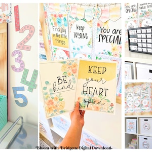 Garden Classroom Theme, Greenery Classroom Decor, Editable and Calm ...