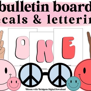 Groovy Bulletin Board and Student Activities, Printable Classroom Decor ...