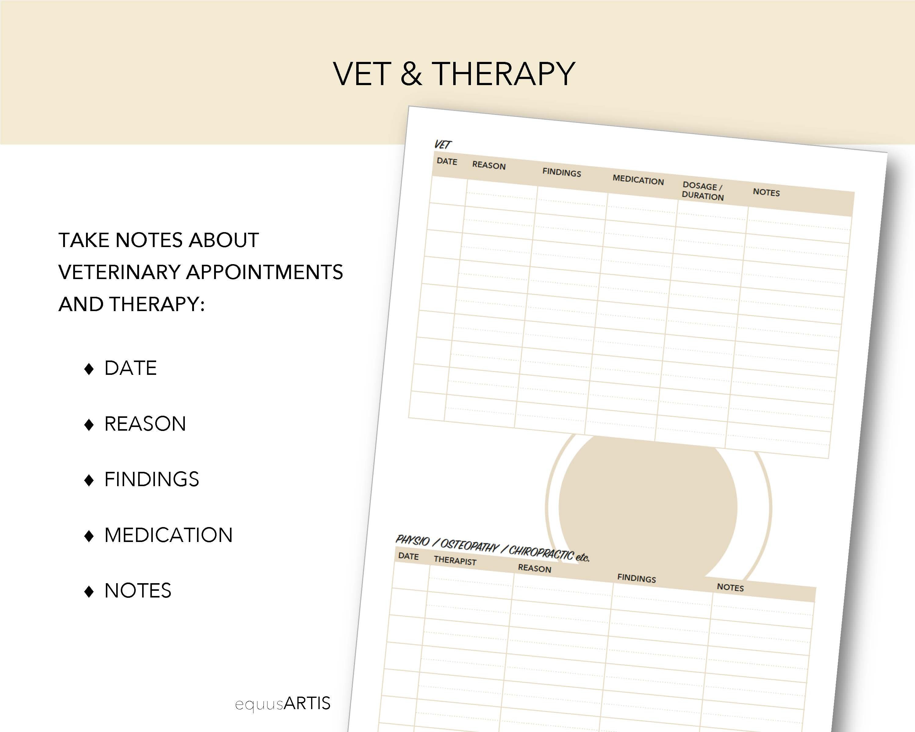 Little Health Diary for Your Horse 2024 Equine Journal - Etsy