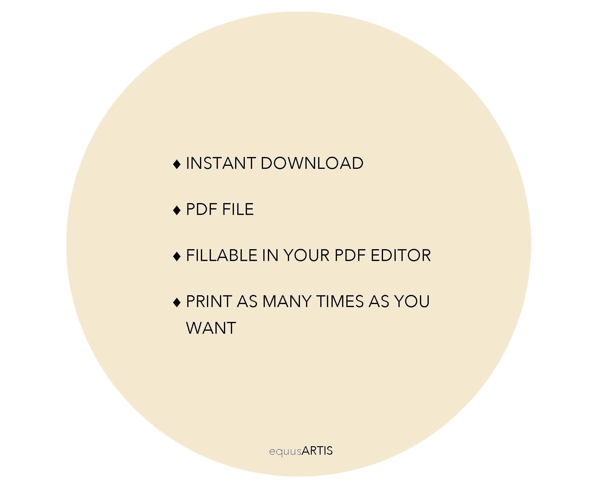 Little Health Diary for Your Horse 2024 Equine Journal - Etsy