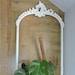 White Rectangular Frame, Large Wood Carved Decorative Frame, Vintage ...