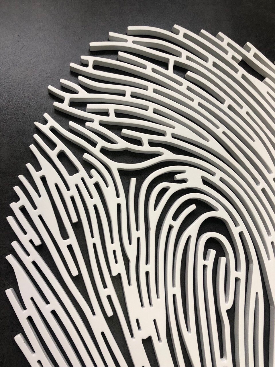 Carved Wooden Fingerprint Wall Decor: Abstract Sculpture Art - Etsy