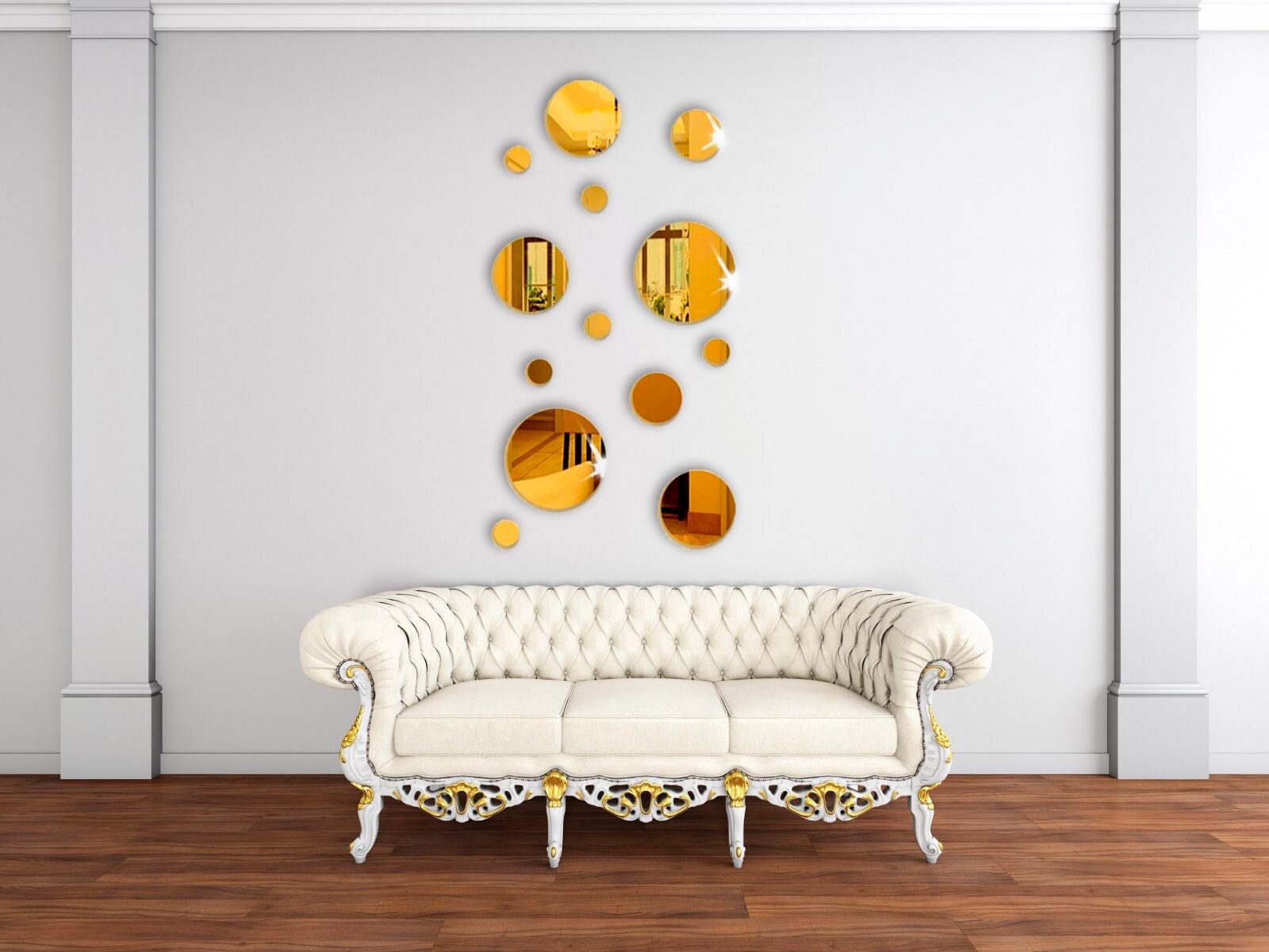 Acrylic Mirrors Wall Decal Set of Decorative Self Adhesive - Etsy