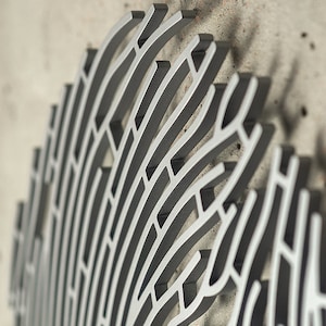 Wooden Wall Decor Fingerprint, Decorative Panel Carved Wall Decor ...