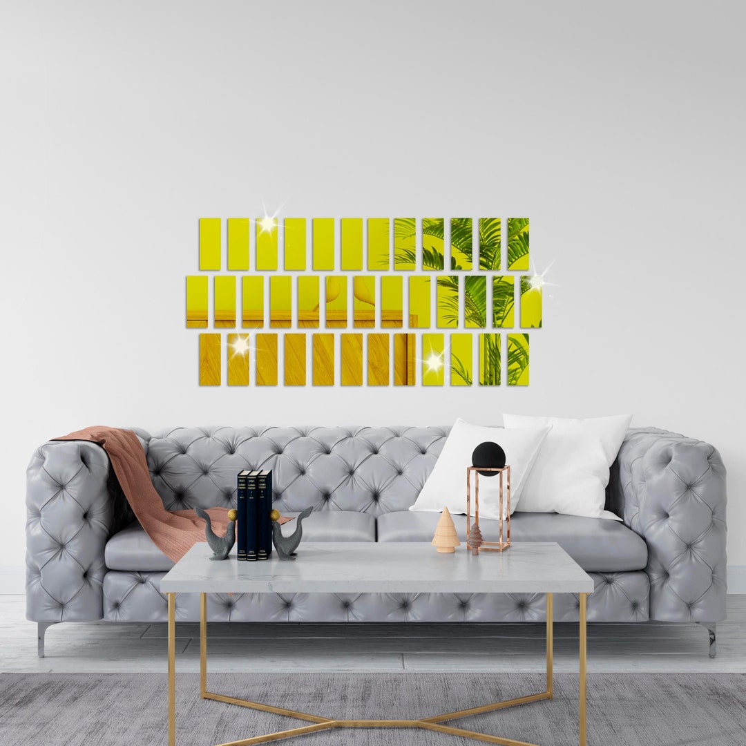 Acrylic Mirror Bricks: Self Adhesive Wall Decor (18/36/54/72 Pieces) - Etsy