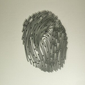 Wooden Wall Decor Fingerprint, Decorative Panel Carved Wall Decor ...