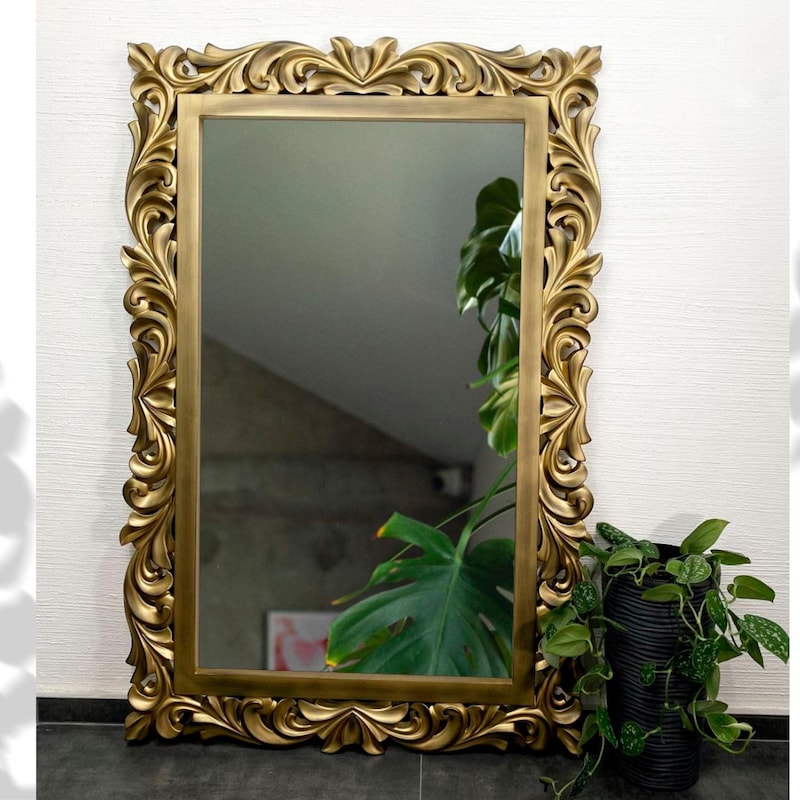 Large Vintage Mirror - Etsy