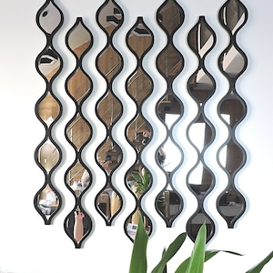 Mirrored Acrylic Water Drop Wall Decor, Decorative Silver Mirrors ...