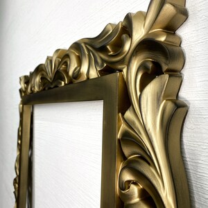 Big Carved Rubbed Gold Oak Frame, Vintage Style Frame, Large Gold ...