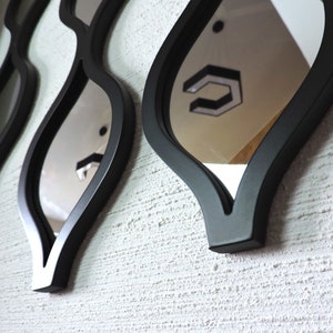 Mirrored Acrylic Water Drop Wall Decor, Decorative Silver Mirrors ...