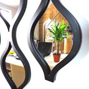 Mirrored Acrylic Water Drop Wall Decor, Decorative Silver Mirrors ...