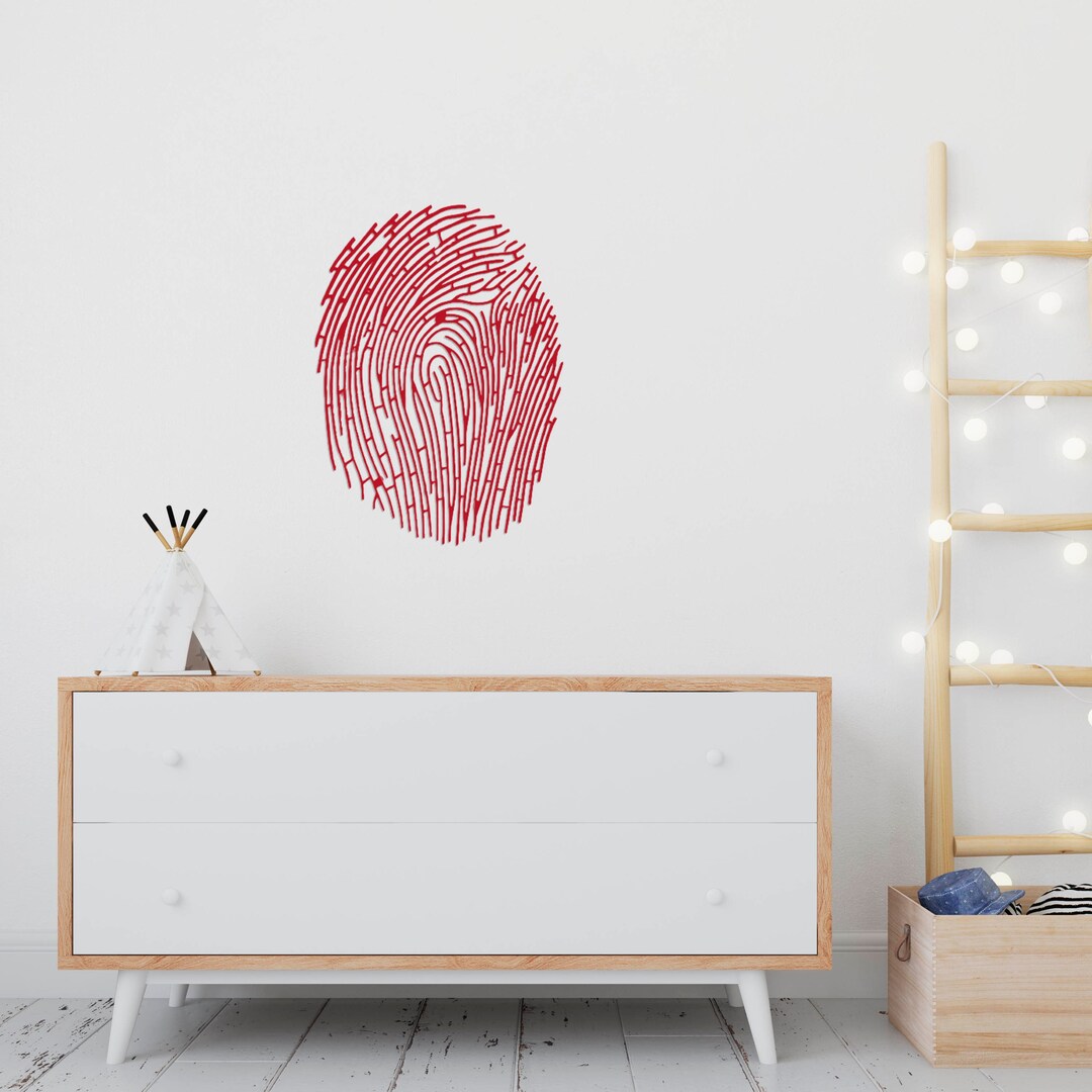 Fingerprint Acrylic Wall Decor, Decorative Acrylic Panel for Living ...