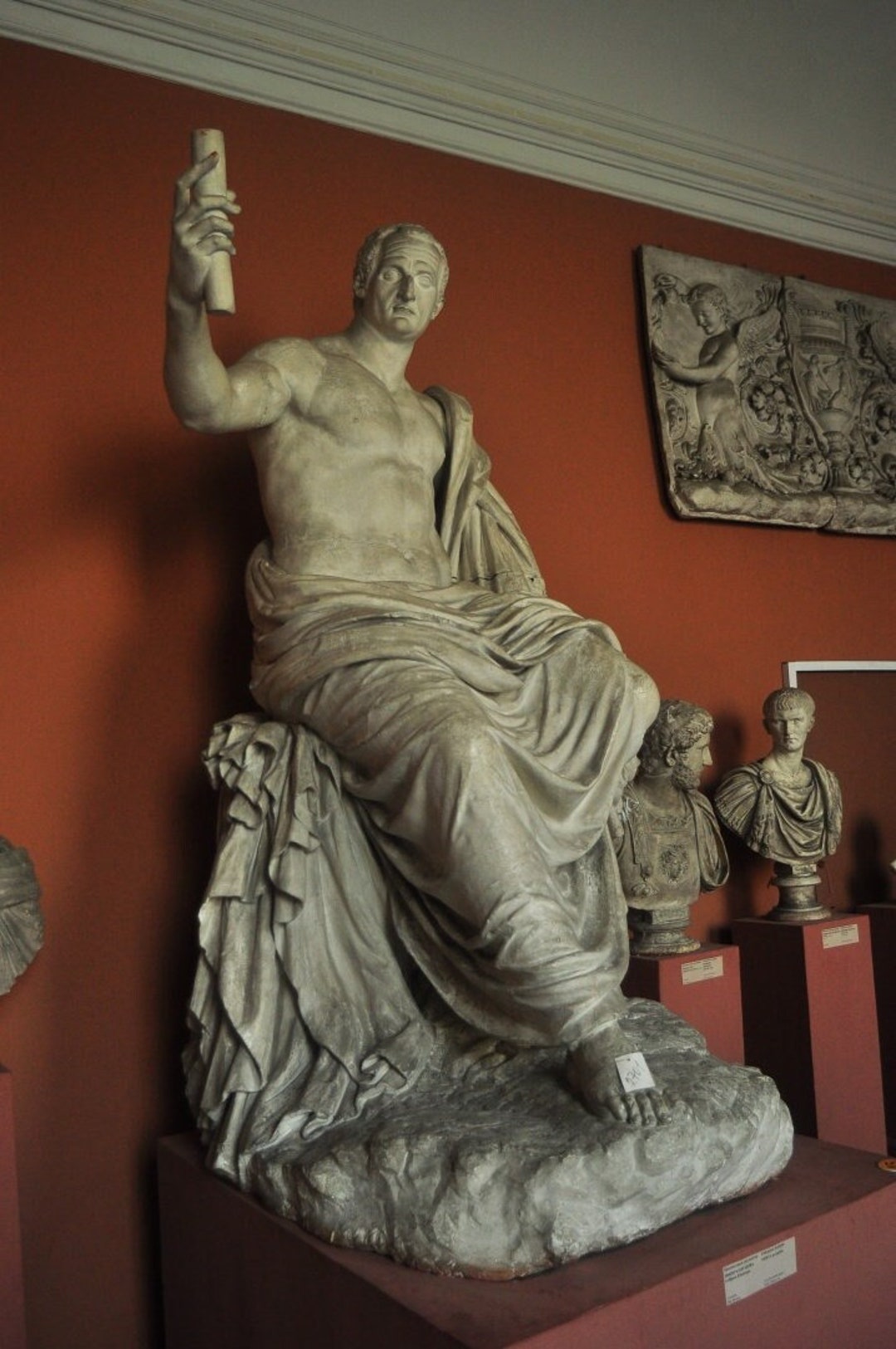Nerva as Jupiter Greek Marble Sculpture Statue Museum - Etsy