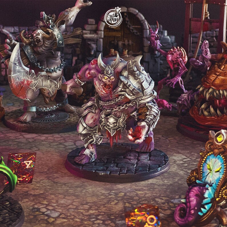 Hidden Crypt Reanimated Troll 3D Printed Miniature Cast - Etsy