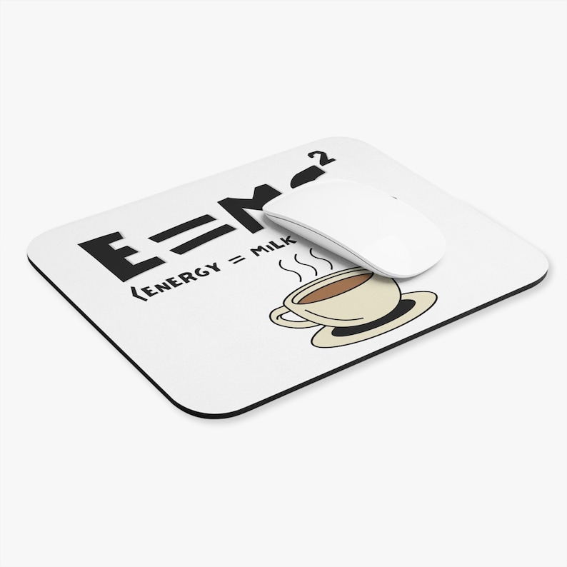 Emc2 Einstein Formula Funny Design Mouse Pad Playful Colorful Coworker ...