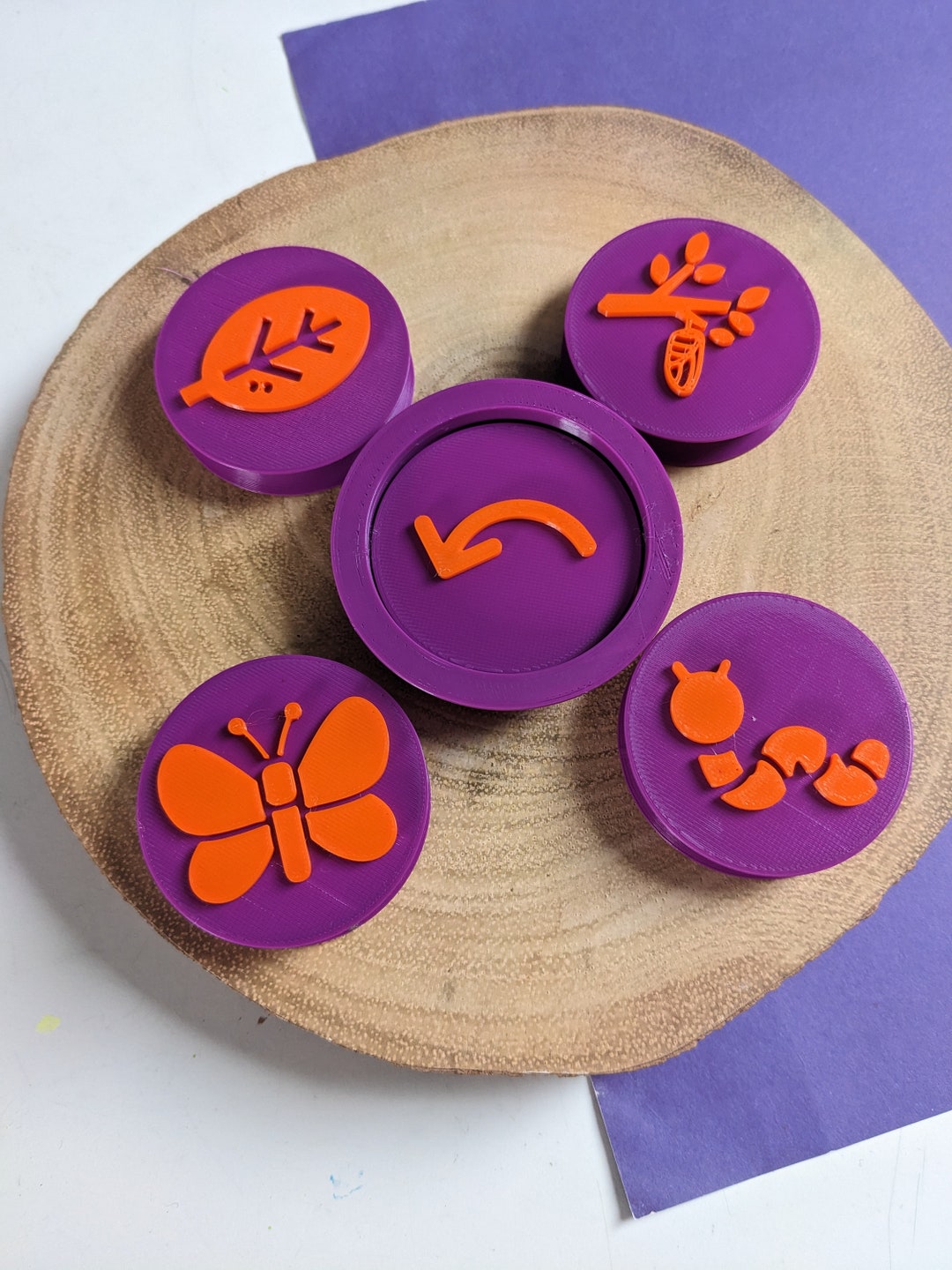 Butterfly Lifecycle Playdough Stamp Set, Lifecycle, Playdough Stamps ...