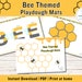 Bee Themed Playdough Mats Printable | Digital Download | Preschool ...