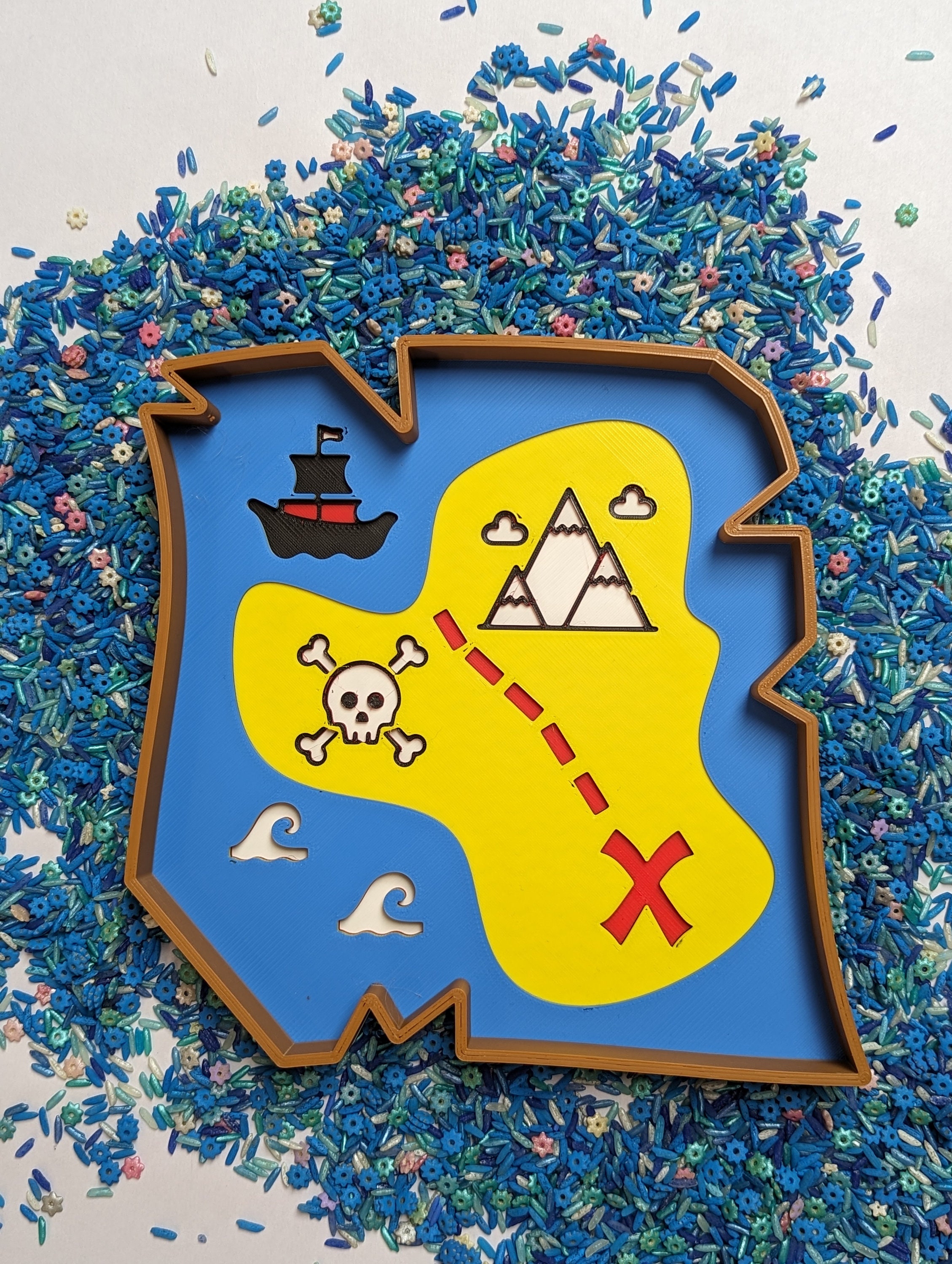 Pirate Map Sensory Tray, Pirate Map Tray, Sensory Tray, Play Tray ...