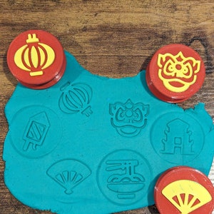 Chinese New Year Playdough Stamp Set, Playdough Stamp, Chinese New Year ...