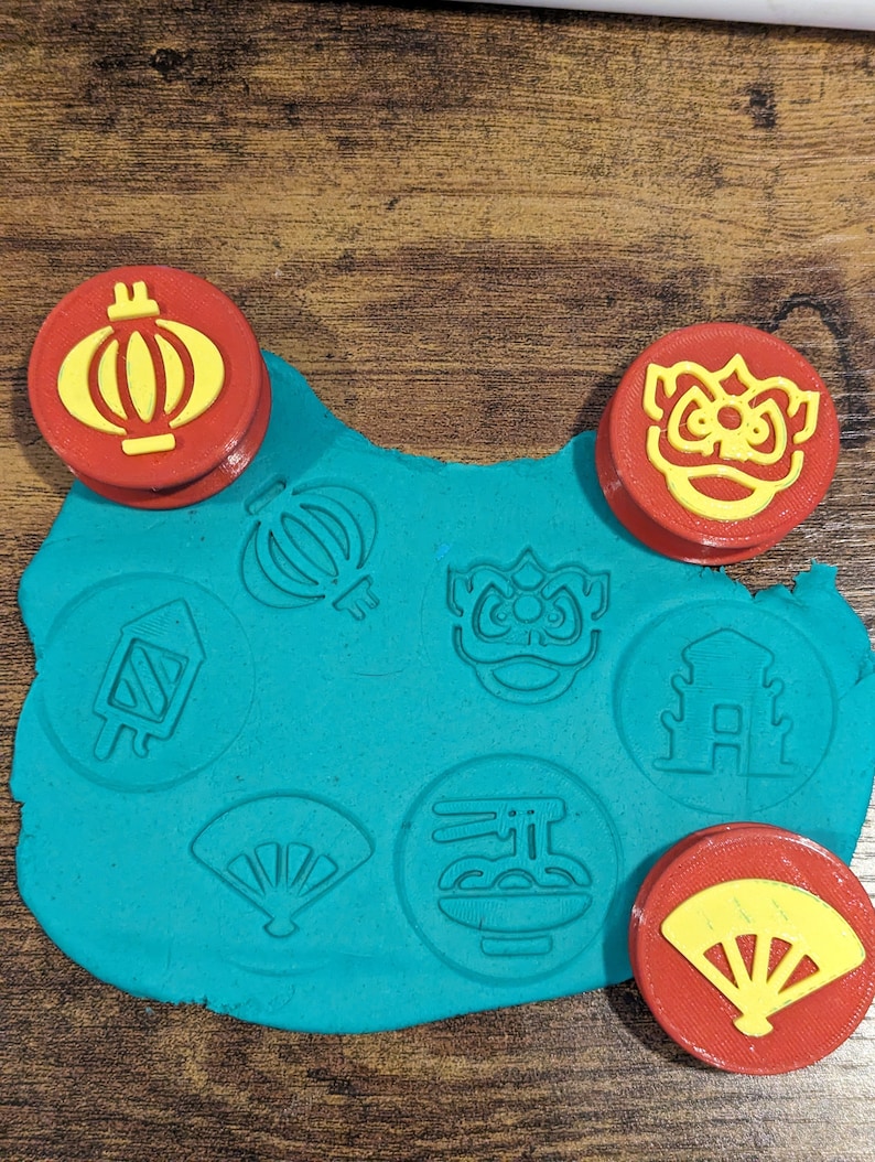 Chinese New Year Playdough Stamp Set, Playdough Stamp, Chinese New Year ...