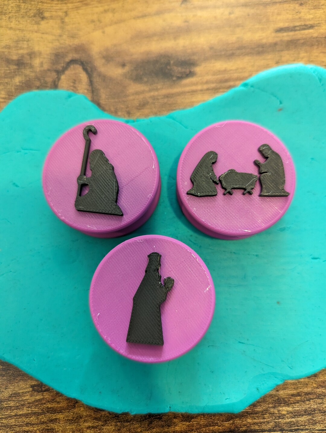 Nativity Playdough Stamp Set, Playdough Stamp, Christian, Christmas ...
