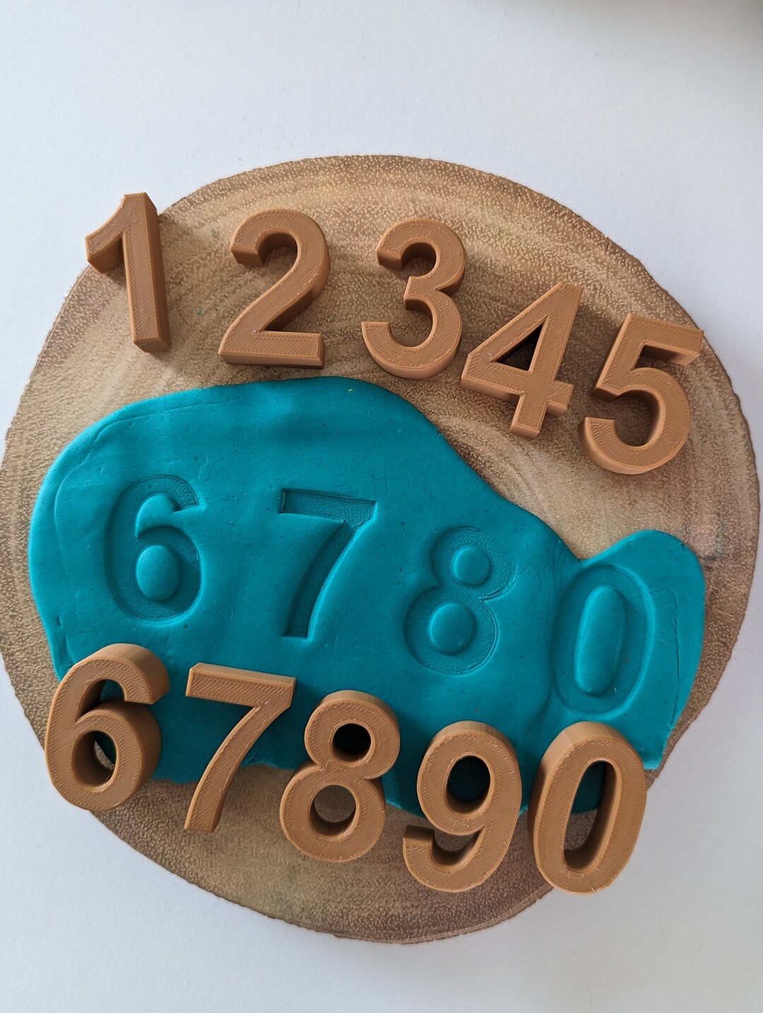 Chunky Number Play Set, Number Set 0-9, 3D Printed PLA Numbers ...