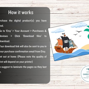 Pirate Themed Playdough Mats Printable | Digital Download | Preschool ...