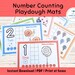 Number Counting Playdough Mats Printable Numbers Preschool Montessori ...