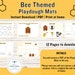 Bee Themed Playdough Mats Printable | Digital Download | Preschool ...