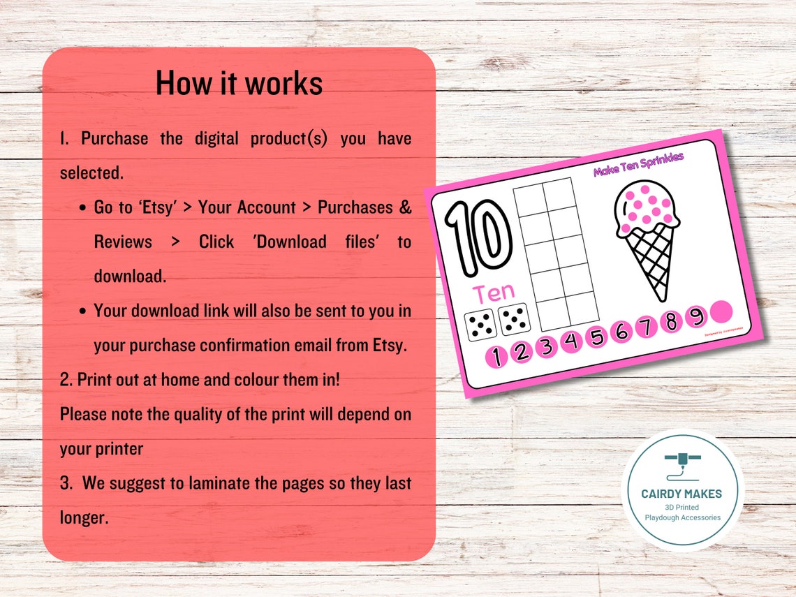 Number Counting Playdough Mats Printable | Numbers | Preschool ...