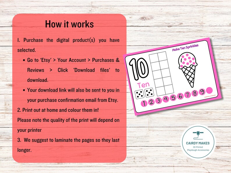 Number Counting Playdough Mats Printable | Numbers | Preschool ...