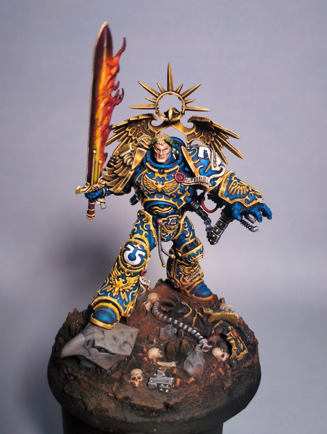 Roboute Guilliman Primarch of Ultramarines Painted - Etsy