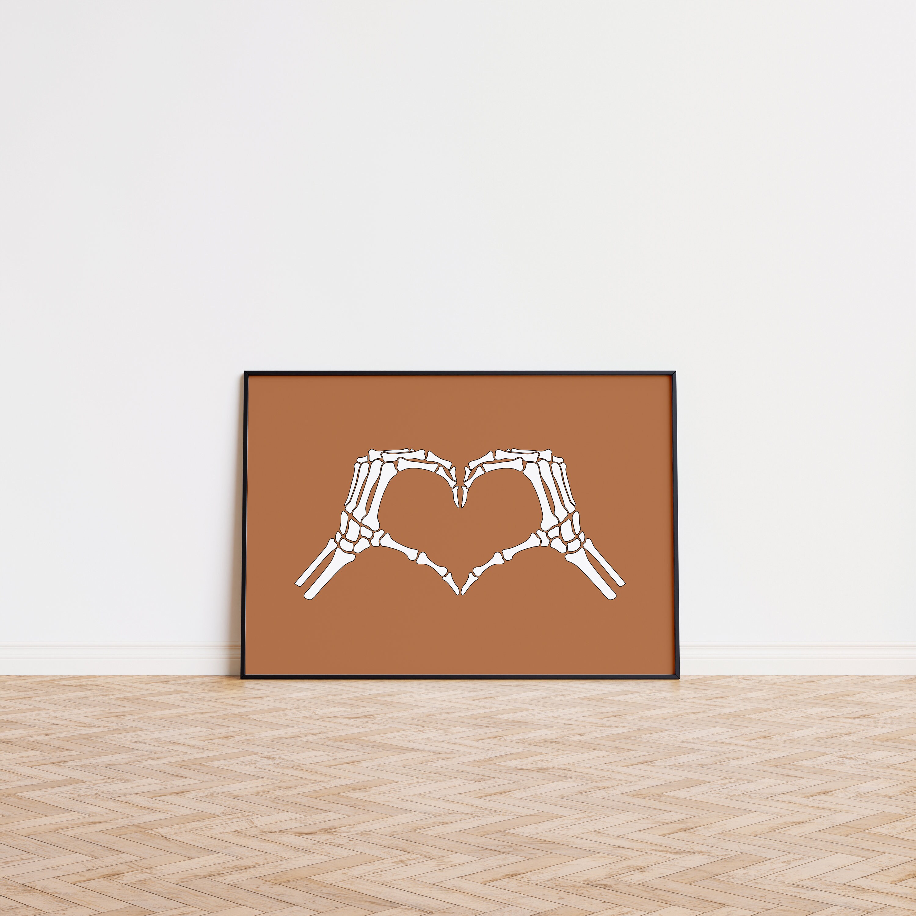 Skeleton Heart Wall Art / Skeleton Wall Art Halloween Wall - Etsy
