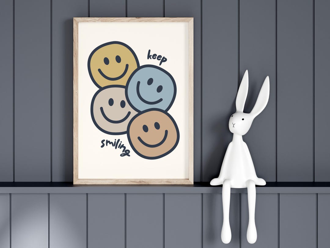 Keep Smiling Print // Boy Nursery Decor, Nursery Print, Boys Room Print ...