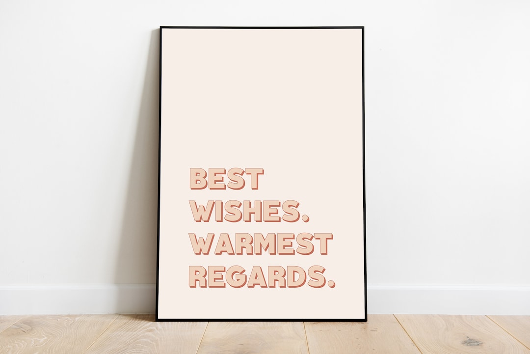 Best Wishes Warmest Regards Print // Schitts Creek Print, Schitts Creek ...