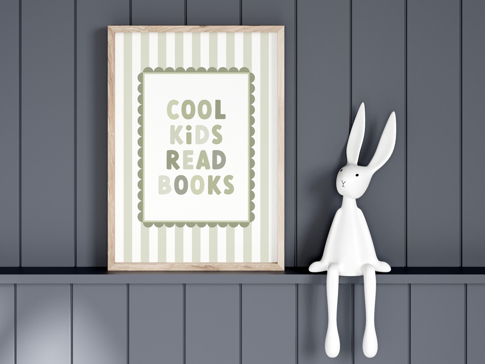 Cool Kids Read Books Print / Sage Green Nursery Wall Art, Classroom ...