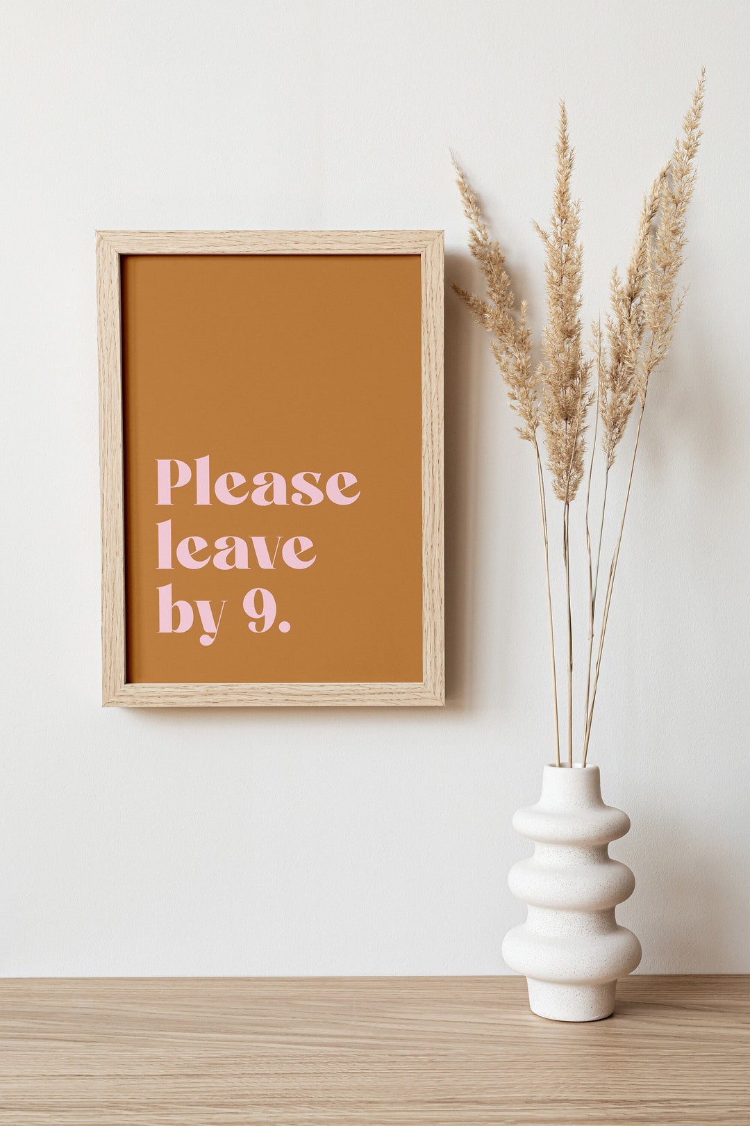 Please Leave by 9 Print // Funny Hallway Print Entryway - Etsy