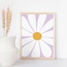 Daisy Print Set of 2 / Daisy Wall Art Nursery Print Boho - Etsy