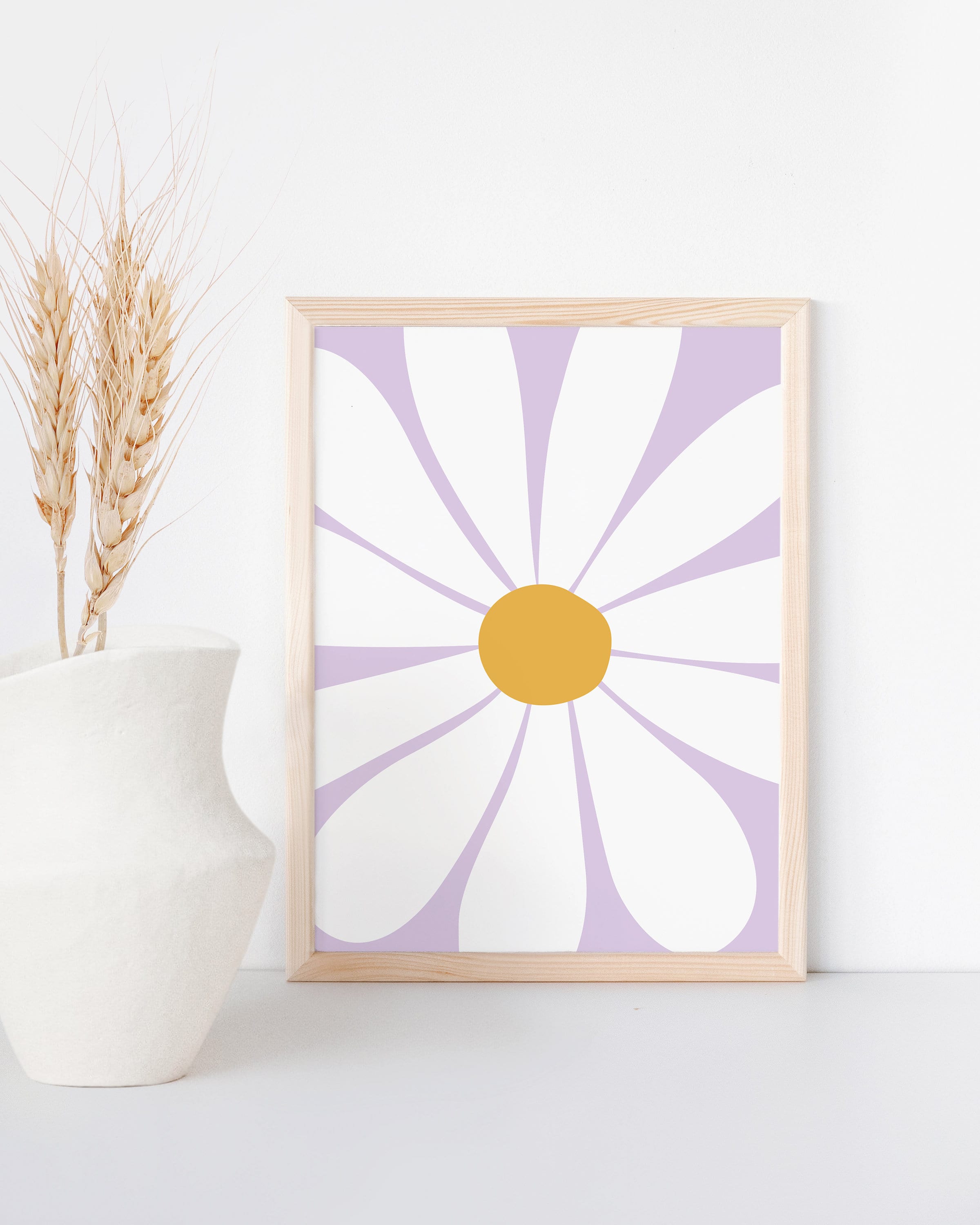 Daisy Print Set of 2 / Daisy Wall Art Nursery Print Boho - Etsy