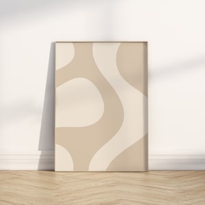 Neutral Beige Gallery Wall Set // Beige Wall Art Set of 3, Modern Art ...