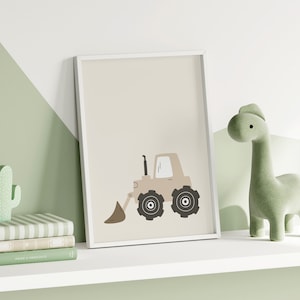 Construction Vehicle Print Set // Boy Print Set of 6, Truck Poster ...