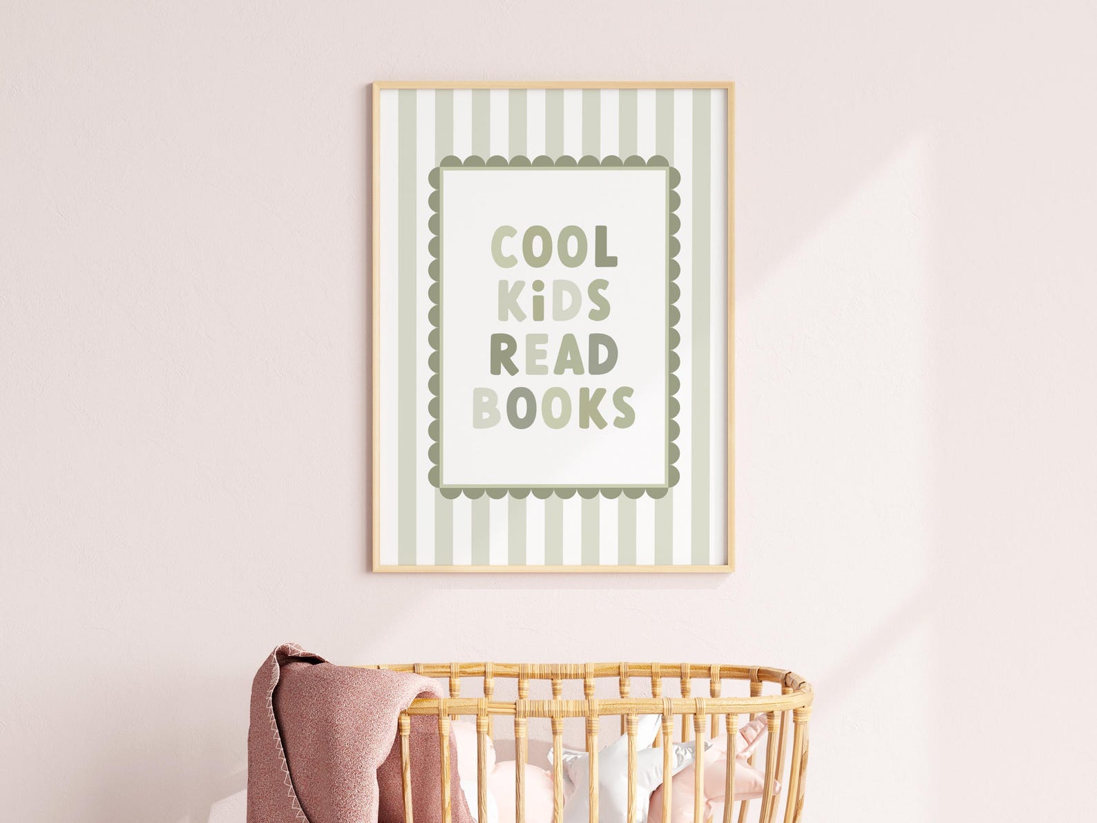 Cool Kids Read Books Print / Sage Green Nursery Wall Art, Classroom ...