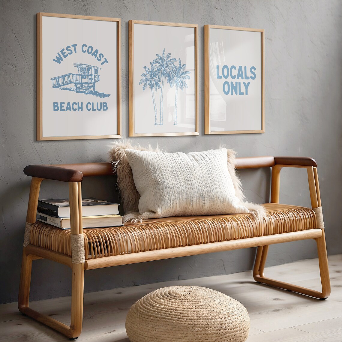 Coastal Print Set of 3 / Trendy Coastal Wall Art, Beach Prints, Coastal ...