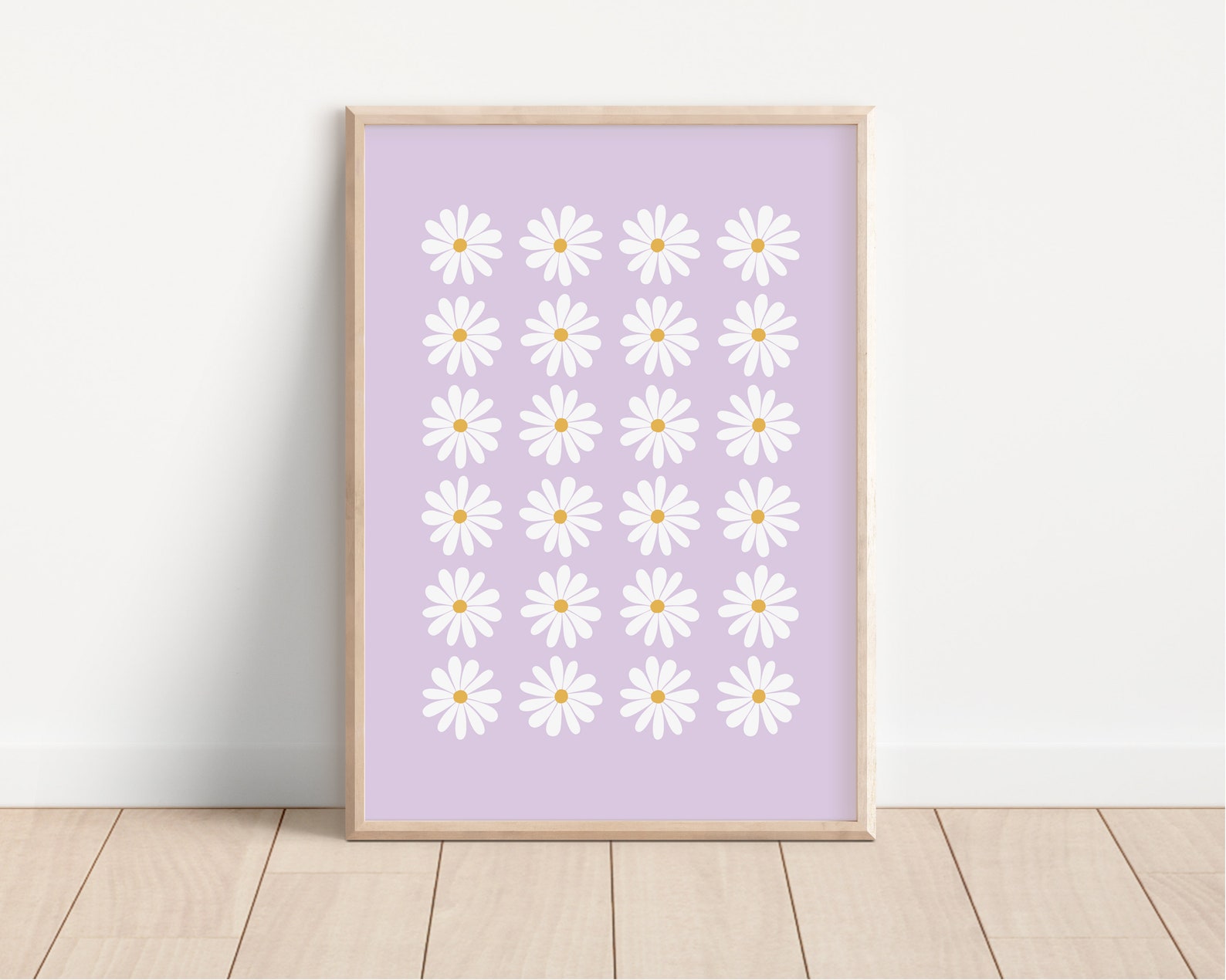 Daisy Print Set of 2 / Daisy Wall Art Nursery Print Boho - Etsy