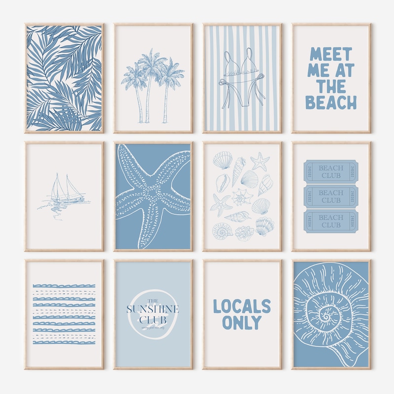 Wall Art Aesthetic Beachy - Etsy